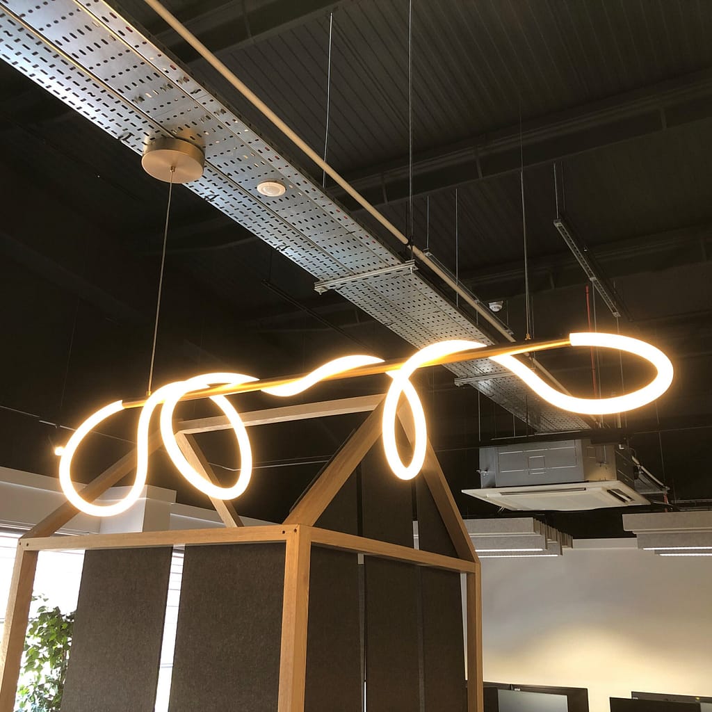 Tahoe Pendant Two - LED Rope Light - Reception Area Lighting - Synergy ...