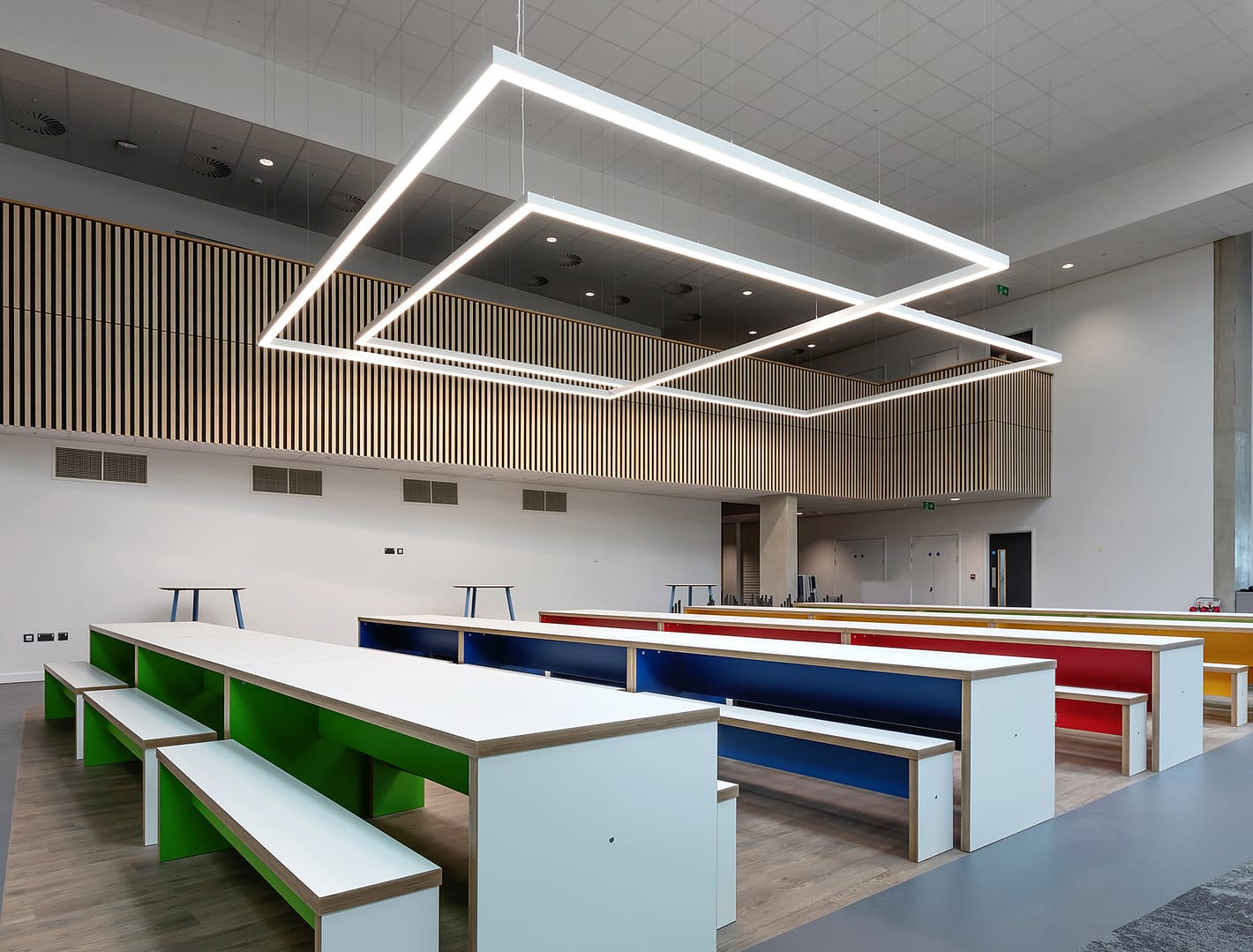 Polaris Box LED Square Linear Pendant - Synergy Creativ