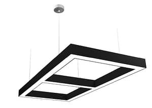 Polaris Box LED Square Linear Pendant - Synergy Creativ
