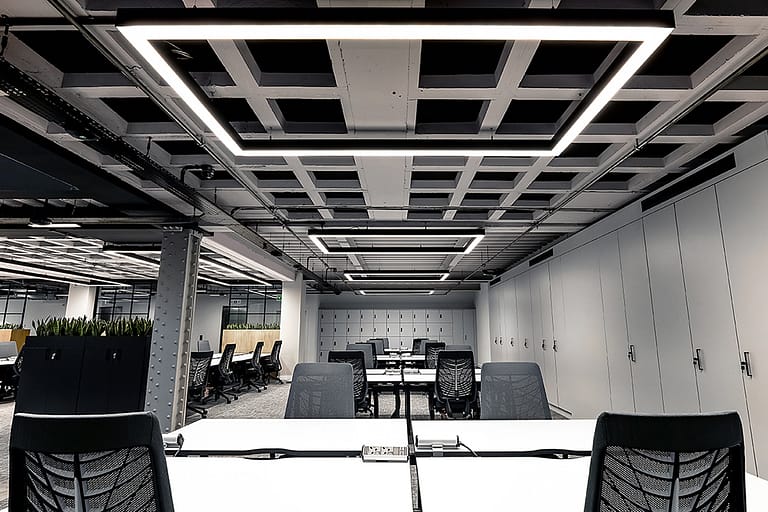 Polaris Box LED Square Linear Pendant - Synergy Creativ