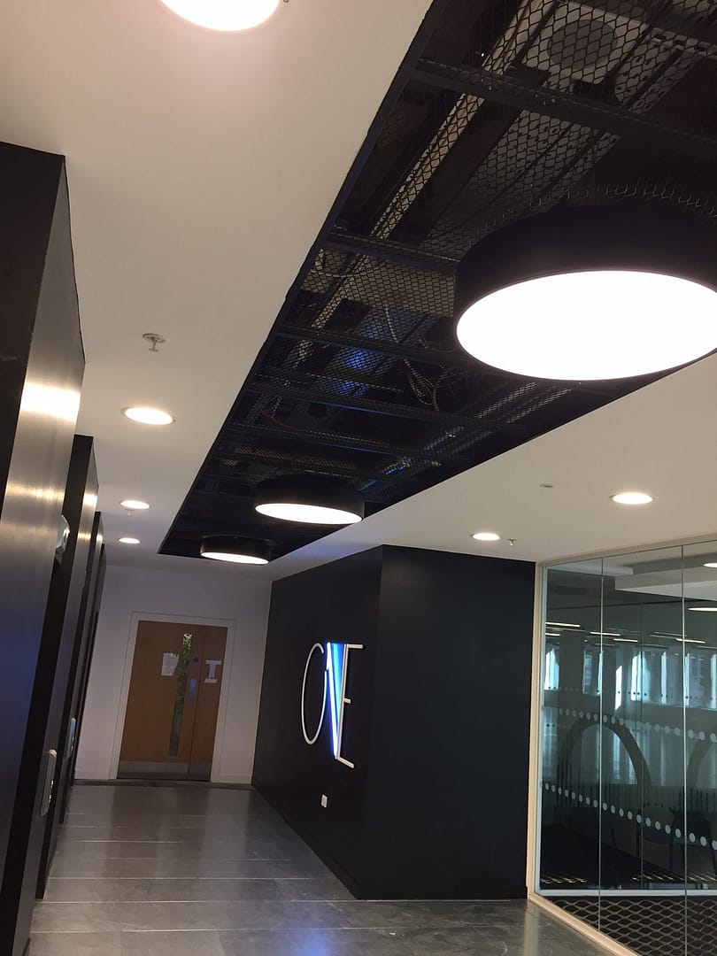 One Alie Street - Commercial Lighting Case Study - Synergy Creativ